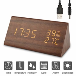 Design Wecker aus Holz | Holz Wecker & Tischuhren | Wecker Holz